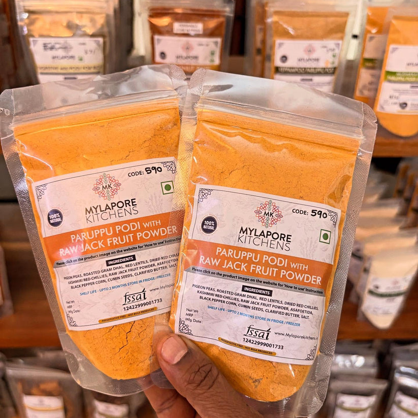 Paruppu Podi with Raw Jack Fruit Powder - 130 gms – Mylapore Kitchens