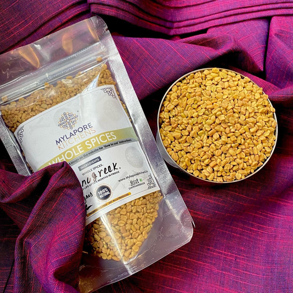 Methi / Fenugreek / Vendhayam - 150 gms – Mylapore Kitchens
